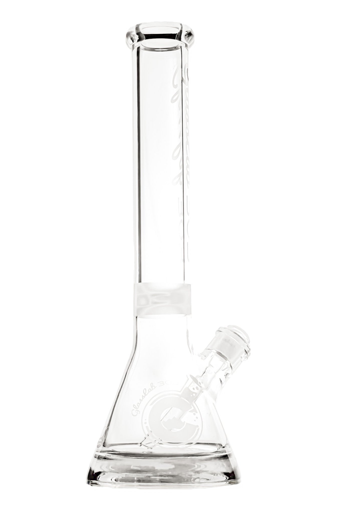 15.5 Inch Clear Glass Cylinder | Concrete Buster Edition | GlassLab303